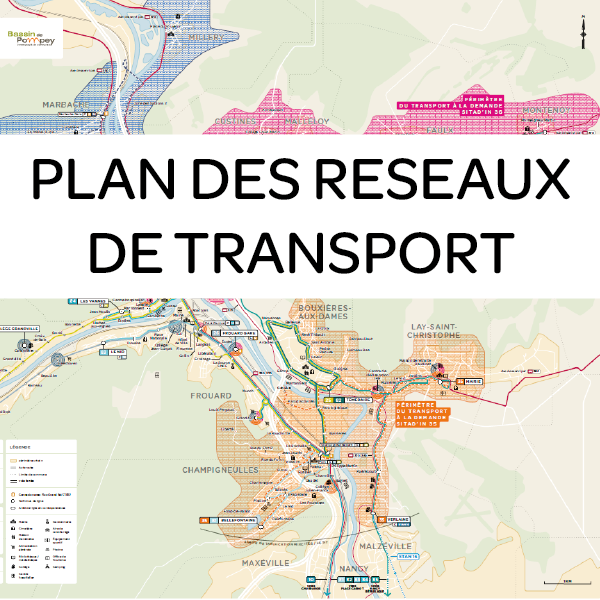 Plan du réseau LeSit - Le SIT - Bassin de Pompey